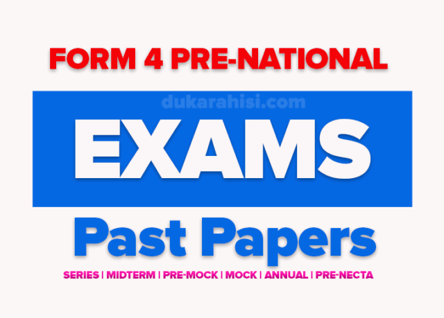Inter Islamic Form Four Mock Exams 2024 With Marking Guide