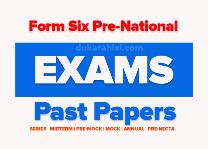 SPECIAL SCHOOLS Form Six Joint Examinations February 2025