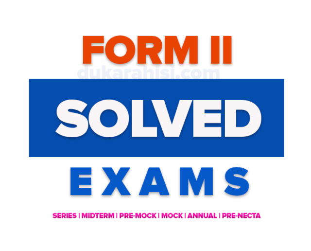 Form Six Exams Past Papers With Marking Schemes PDF (Joints, Mock & Pre ...