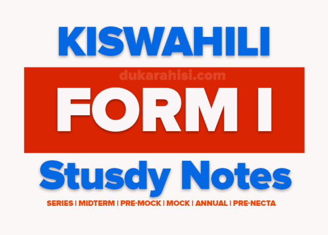 Chemistry Form One Notes All Topics New Syllabus & Improved Curriculum 2025
