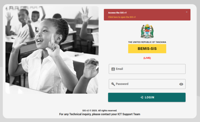 SIS – School Information System by TAMISEMI